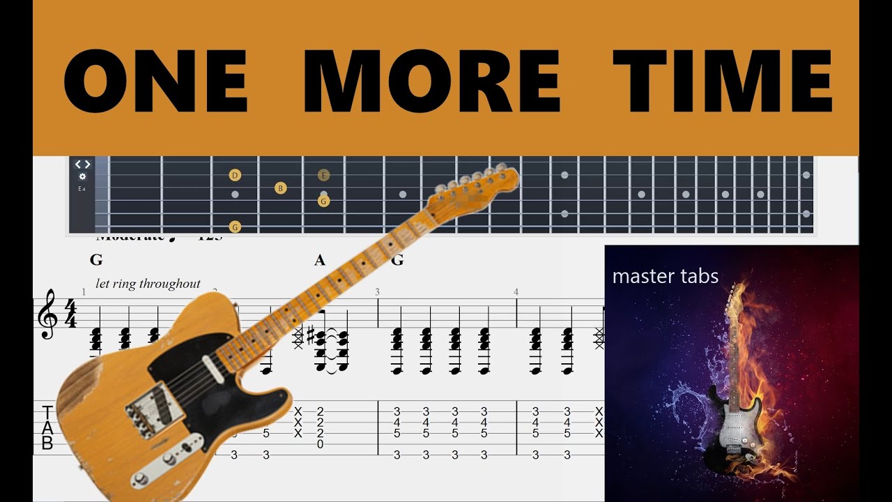 ONE MORE TIME |#daftpunk #|Guitar Tab| #Mastertabs#BestFreeYoutubeMusic ...