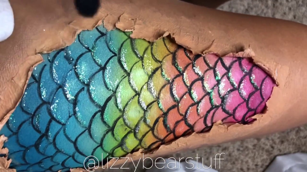 Mermaid Skin Special Effects Makeup Tutorial - YouTube