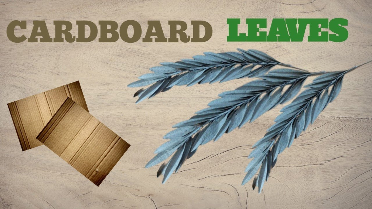 CARDBOARD REALISTIC LEAVES craft|DIY palm leaves | Home decor idea 2023 ...