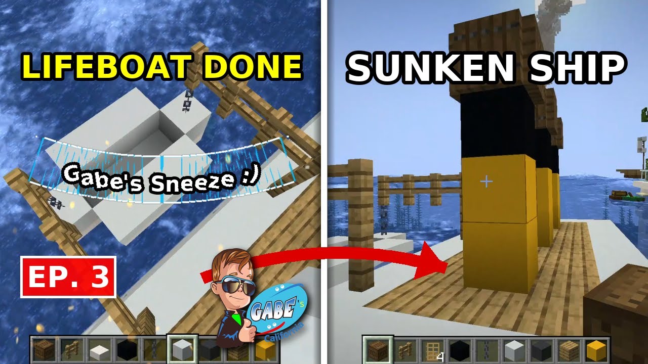 My Ocean Liners Inspiration is now a Minecraft Sunken Ship | Minecraft ...