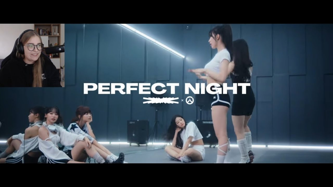 LE SSERAFIM 'Perfect Night' OFFICIAL M/V with OVERWATCH 2 reaction ...