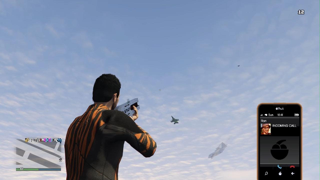 Griefer in jet gets railed - YouTube