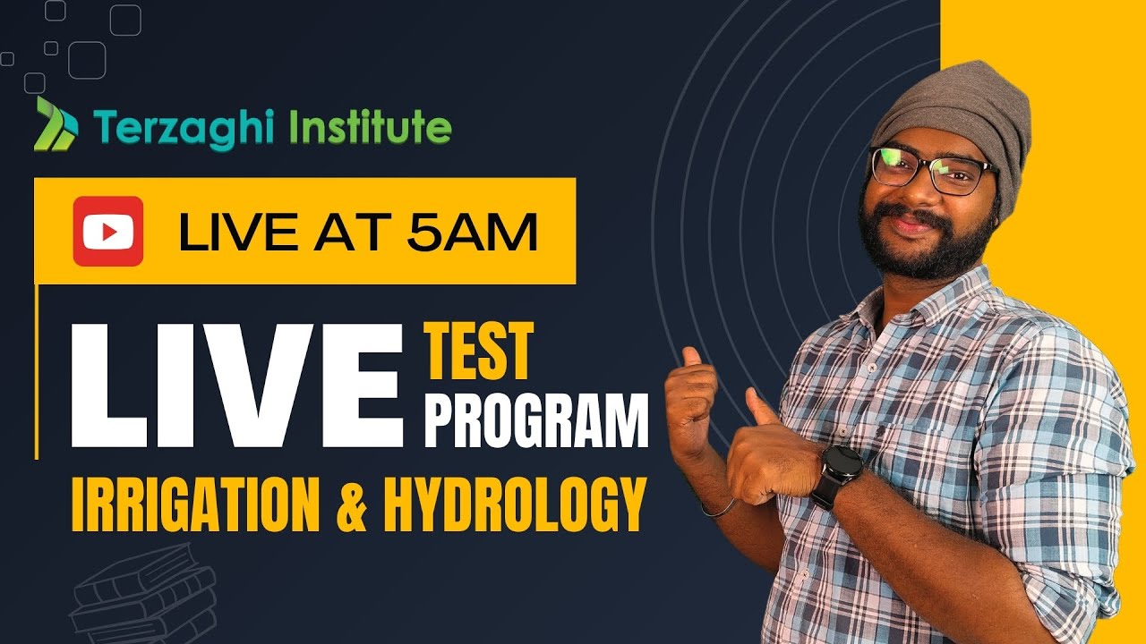 Live Test Program Irrigation and Hydrology |Terzaghi Institute - YouTube