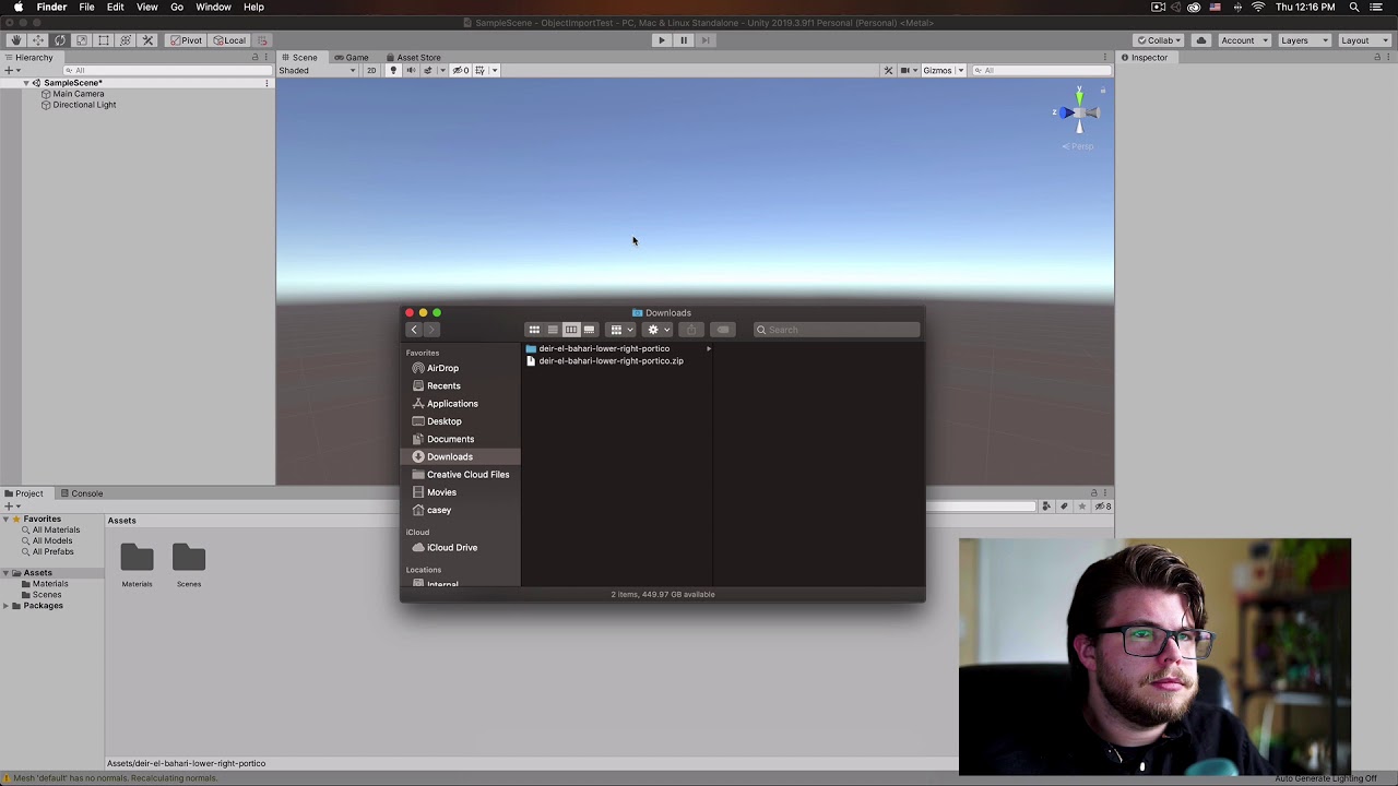 Importing Sketchfab Files Into Unity Youtube