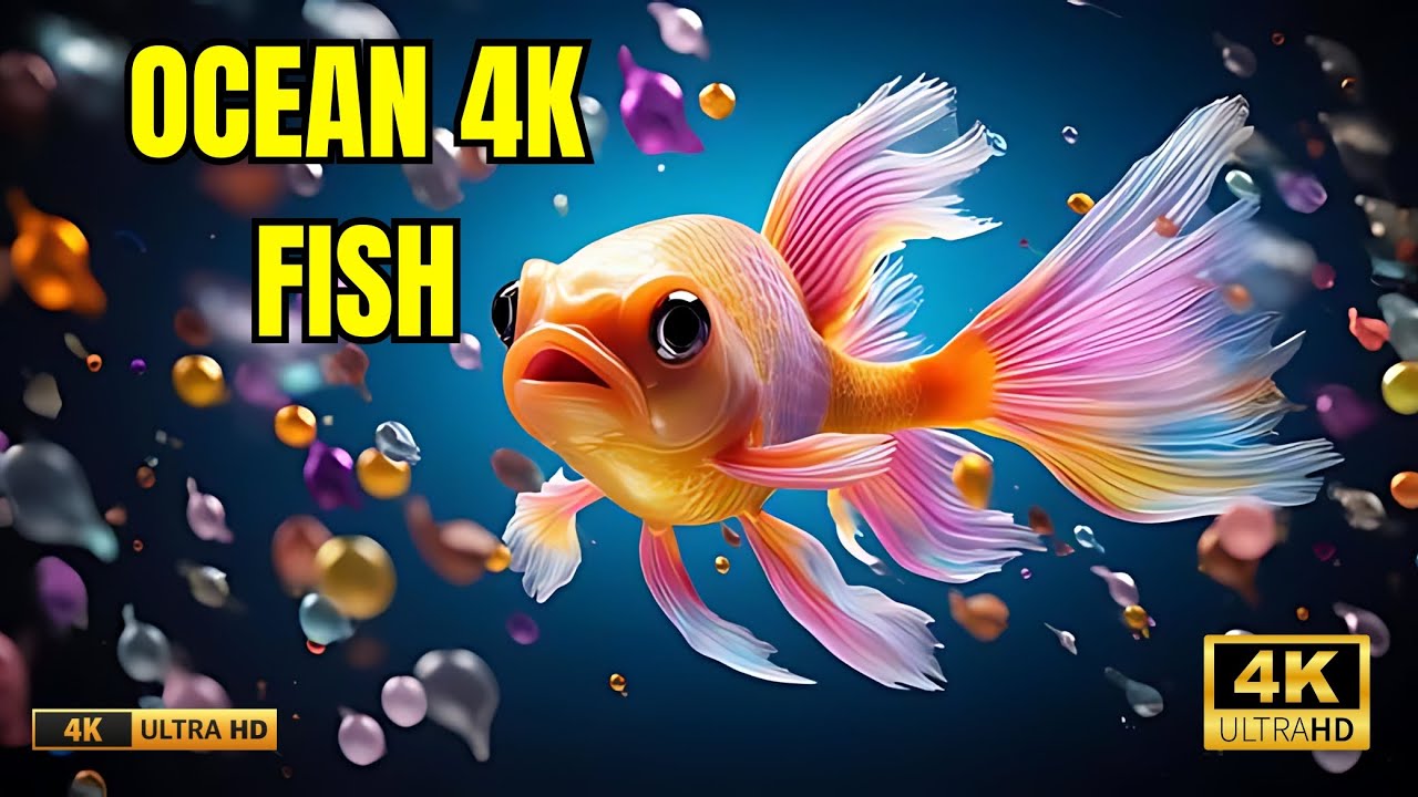 The Fish 4K _ Sea Animals for Relaxation _ Beautiful Coral Reef Fish in ...