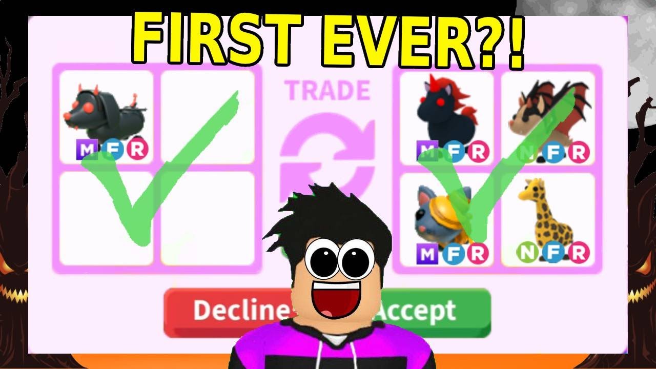 I Traded *FIRST EVER* Mega Neon EVIL DOG For This... (Adopt Me ...