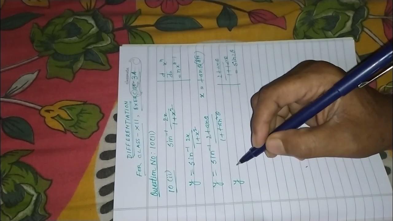Differentiation for class XII Exercise-3A question no -3A.page no-301 ...