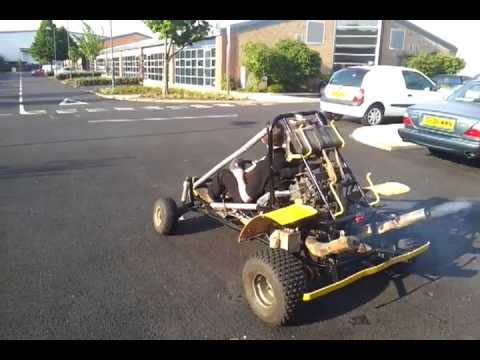 yamaha rd 350 go kart - YouTube
