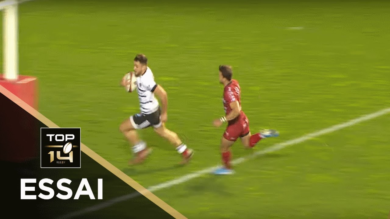 TOP 14 - Essai Pierre TOURNEBIZE (CABCL) - Toulon - Brive - J15 ...