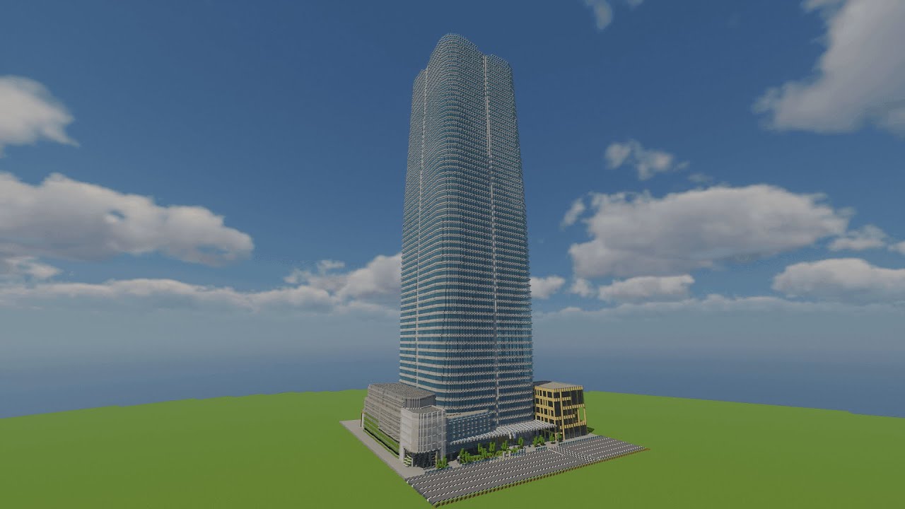 I built Japan's Tallest Skyscraper in Minecraft! - Real-Life 1:1 Scale ...