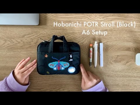 Hobonichi POTR Stroll (Black) A6 Setup