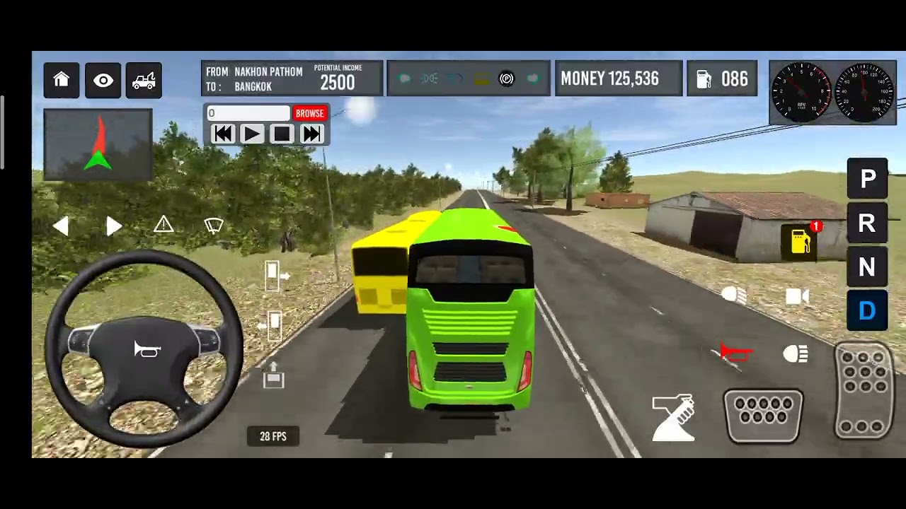 highway driving game Bus game play Karan drive bus in highway heavy ...