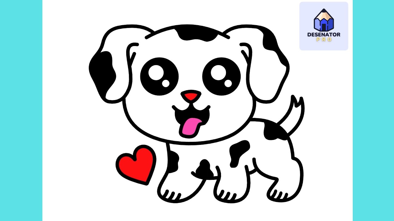 Cum Sa Desenezi Un CÂINE (Cățel) #2 | Usor Pas cu Pas Tutorial pentru ...