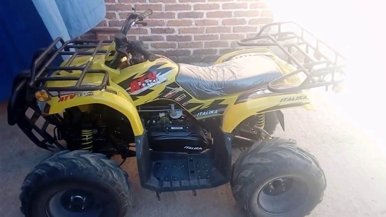 Review de la cuatrimoto ITALIKA ATV 180 - YouTube