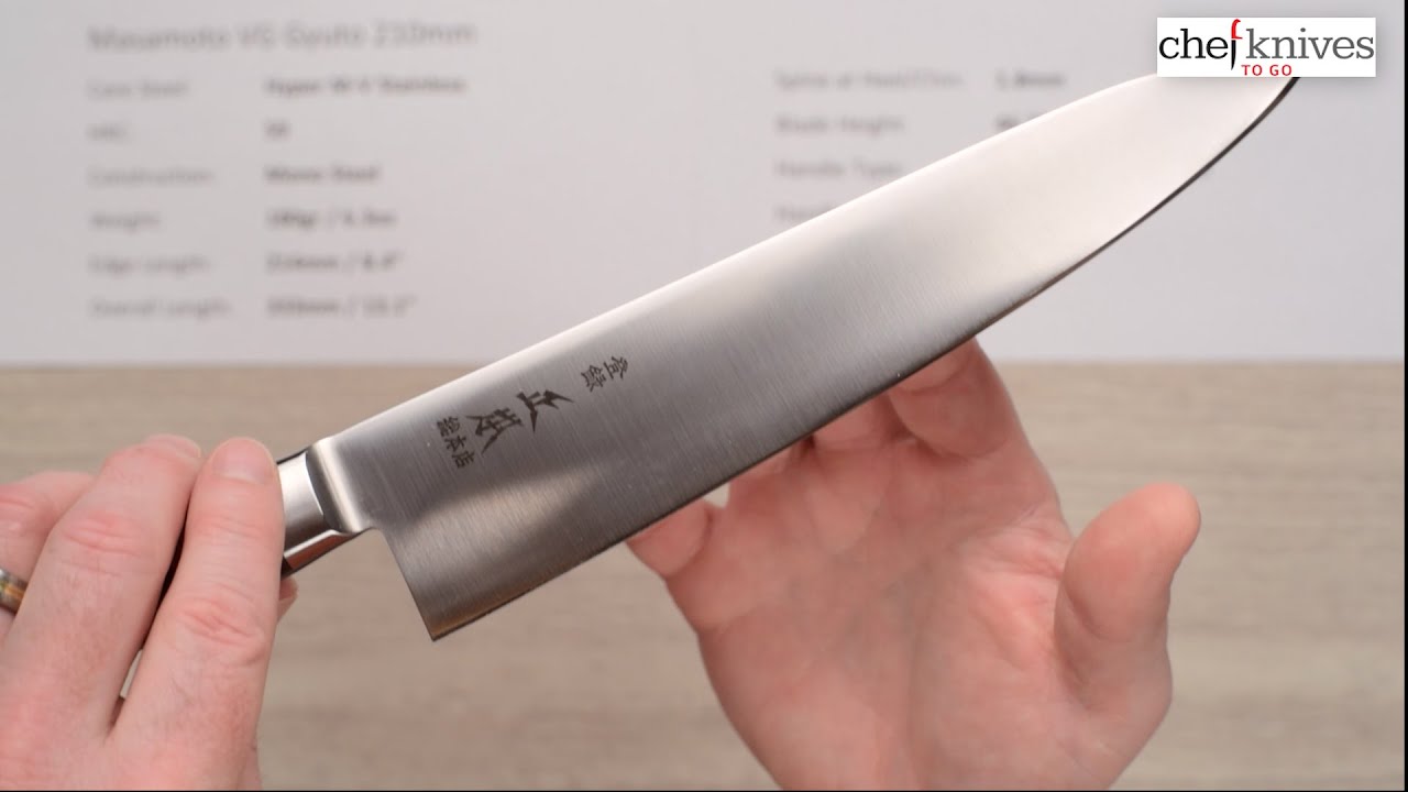 Masamoto VG Gyuto 210mm Quick Look - YouTube
