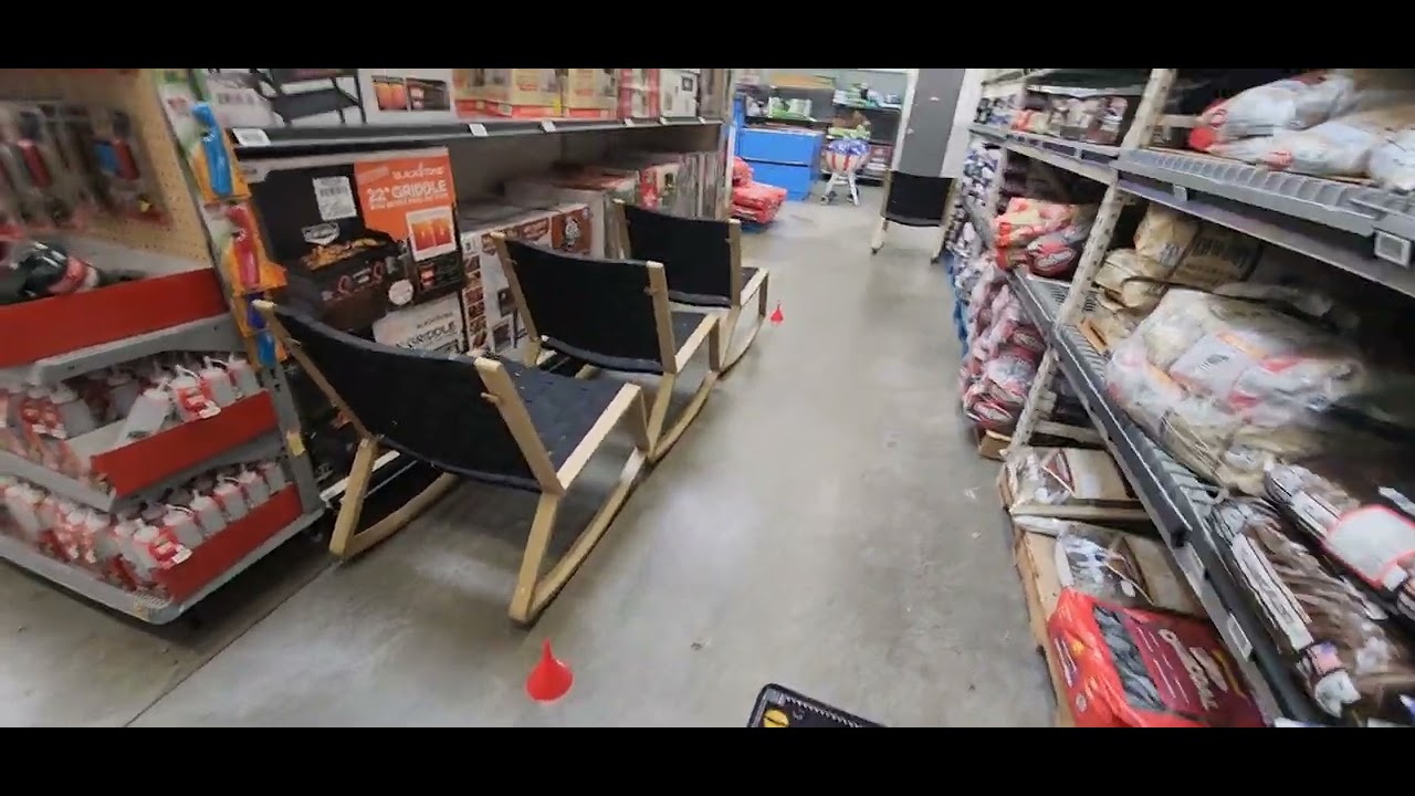 Outdoor furniture assembly ... in creative space area... retail Store ...