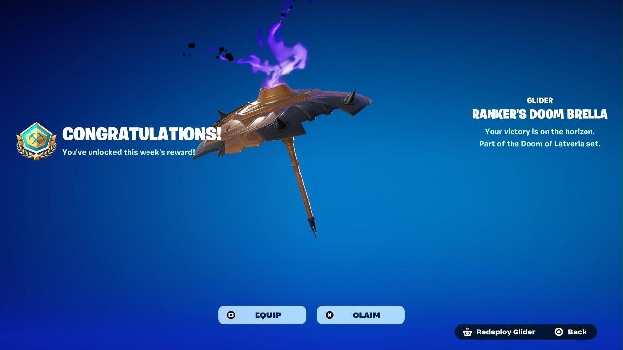 Fortnite NEW! Ranker's Doom Brella Showcase - YouTube