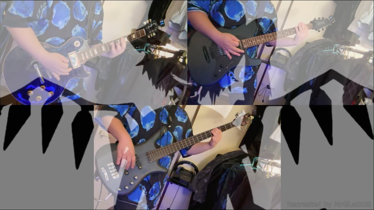 Bad Apple!! feat. nomico - Alstroemeria Records 弾いてみた Guitar Bass Cover ...