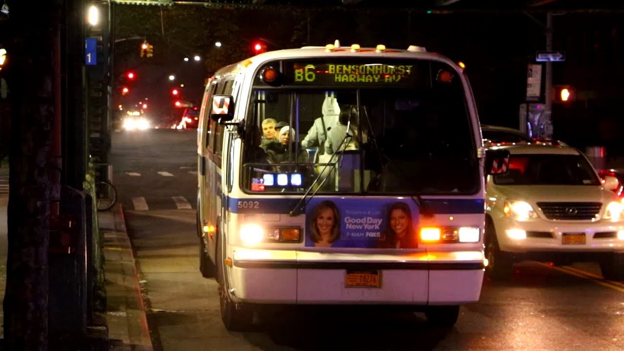 MTA New York City Bus 1998 Nova Bus RTS-06 5092 On The B6 Limited - YouTube