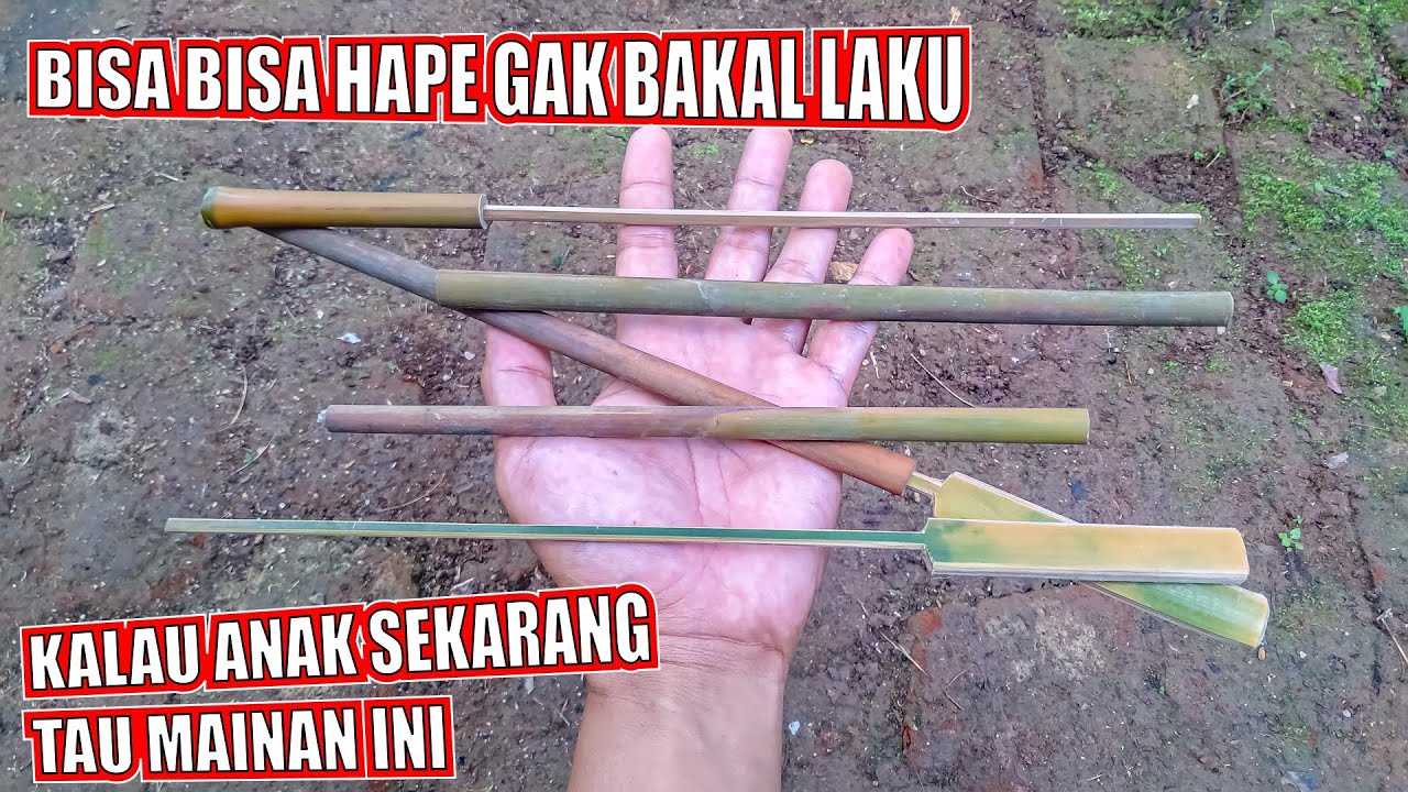 ASLI SERU BANGET! Mainan Pletokan Bambu Mainannya Anak Petani, Mainan ...