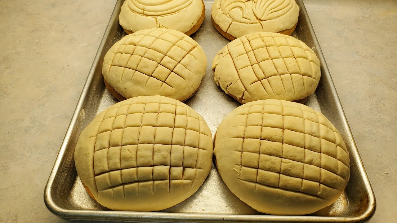 como hacer conchas de pan De agua y pasta de concha - YouTube