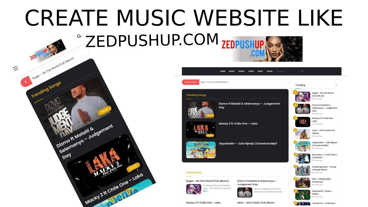 Build a Music Website Like Zedpushup.com: Easy Wordpress Tutorial - YouTube