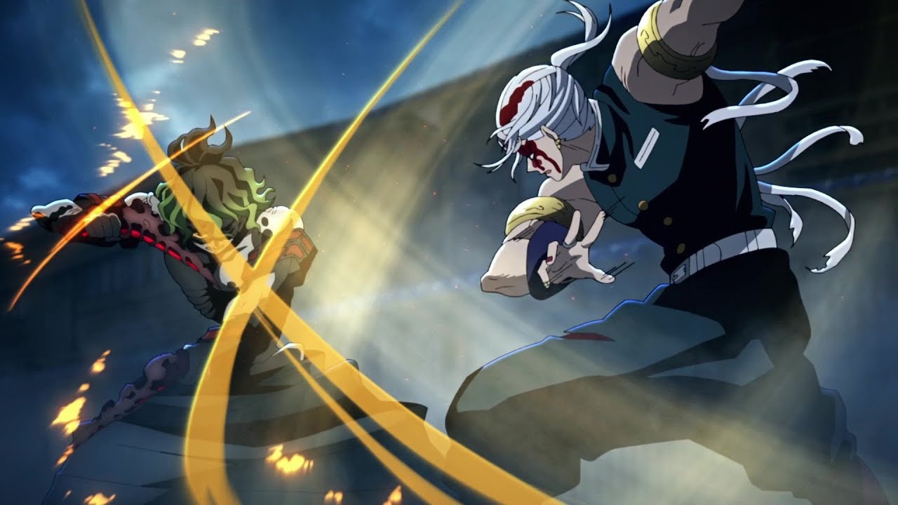 THIS IS 4K ANIME (DEMON SLAYER) (Tengen VS Gyutaro Full Fight) - YouTube
