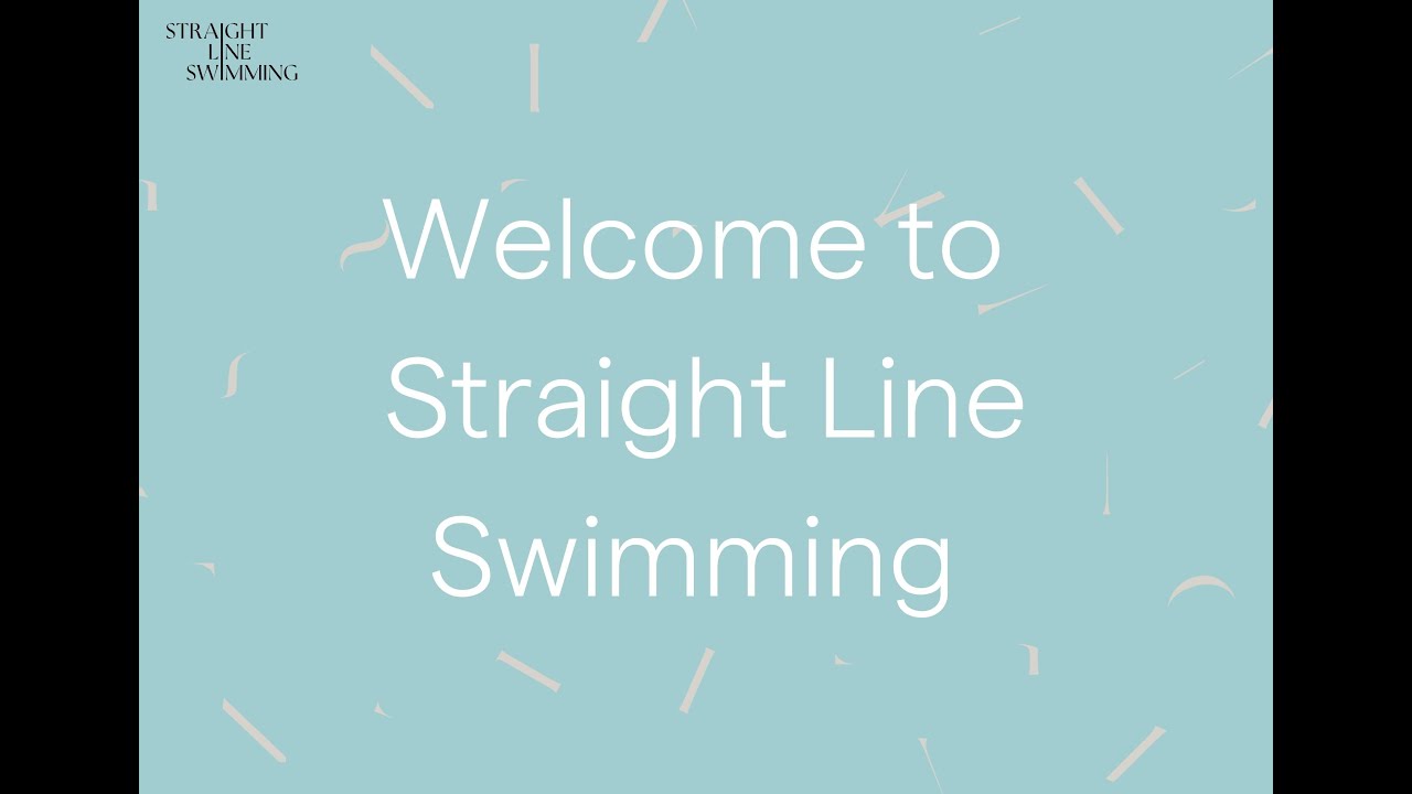 Online Course Welcome page - Straight-Line Swimming