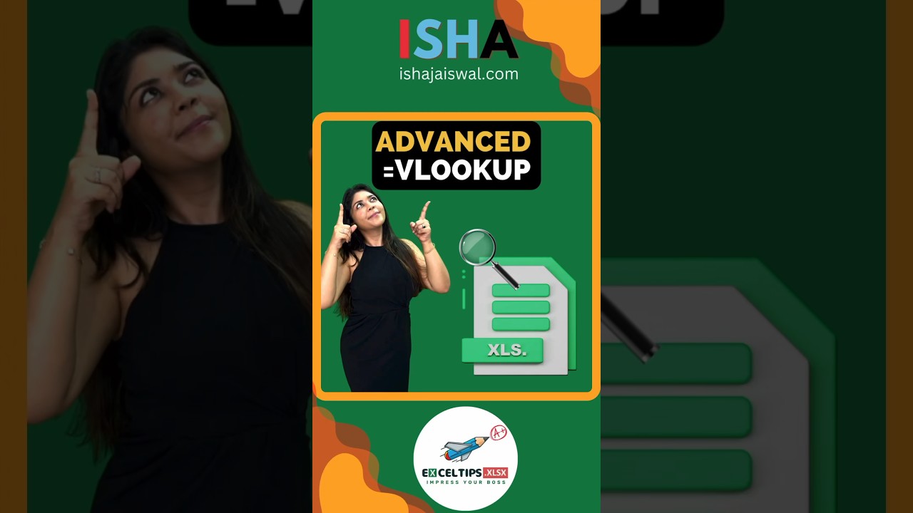Advanced Vlookup Excel Tricks In A Minute Ca Isha Career Exceltech Corporate Vlookup