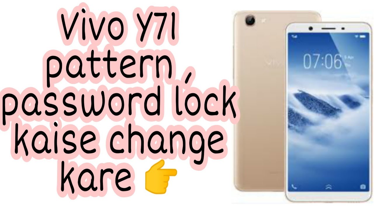 How to change Vivo mobile pattern lock into password , pin see full ...