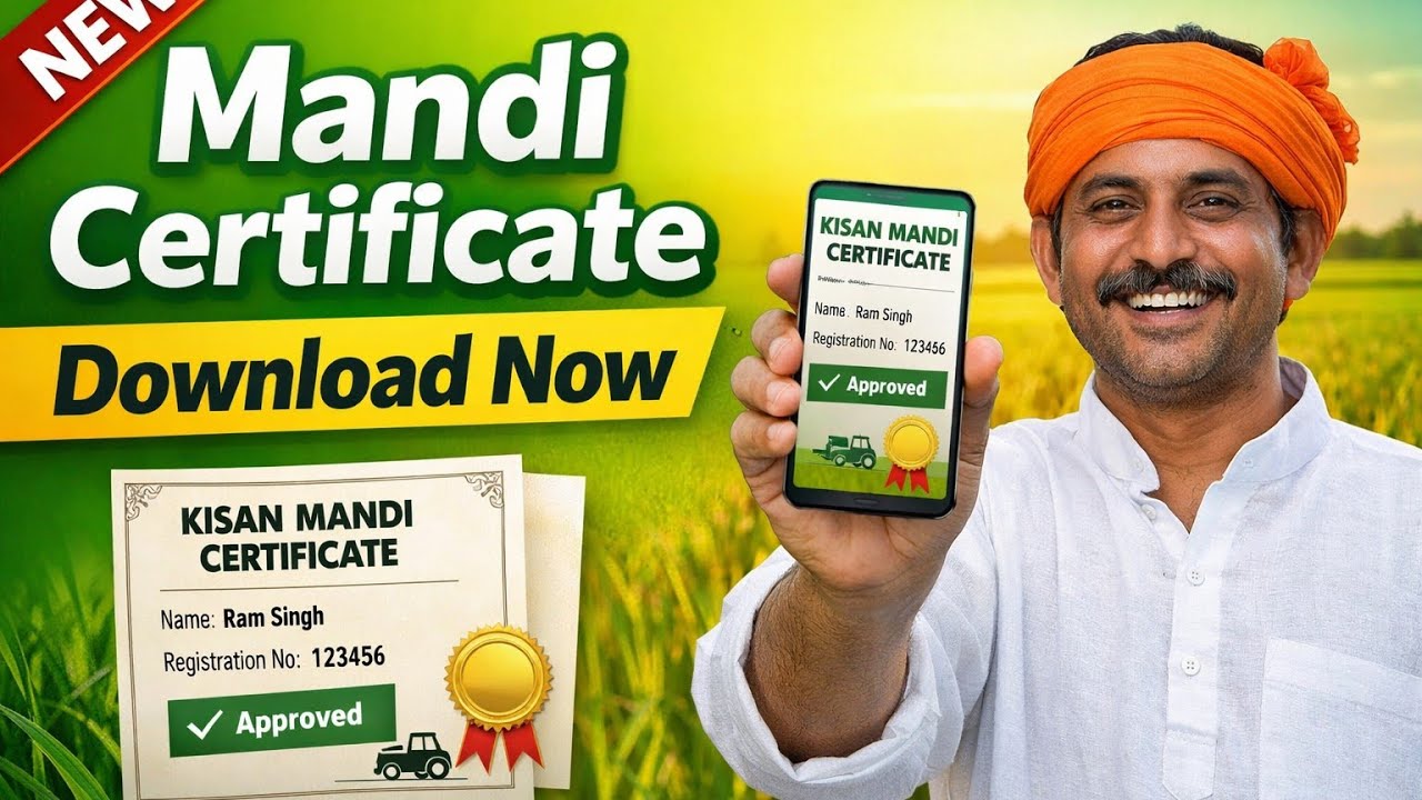 Download Your Kisan Mandi Certificate Now | Online Process | New Update ...