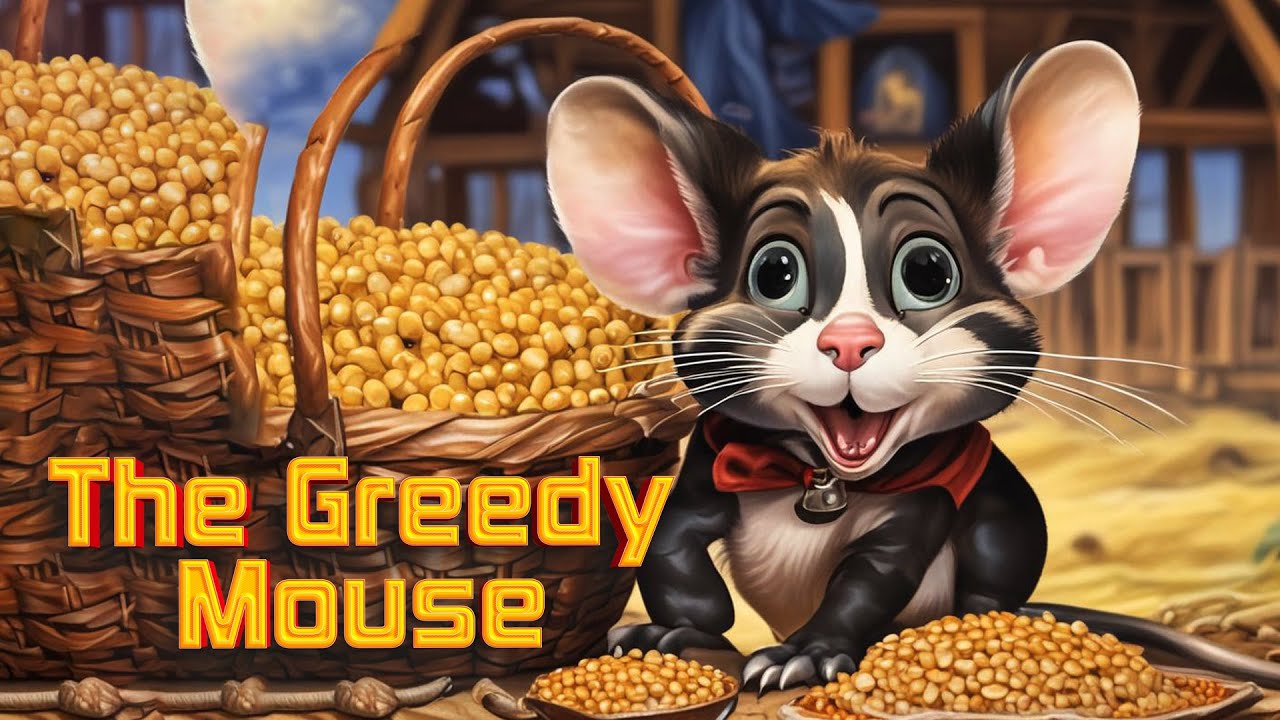 "The Greedy Mouse and the Basket of Corn | A Fun Lesson on Greed for ...