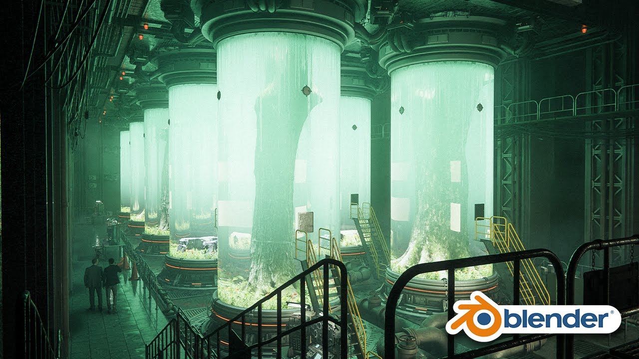 Big Plant Scene in Blender - YouTube