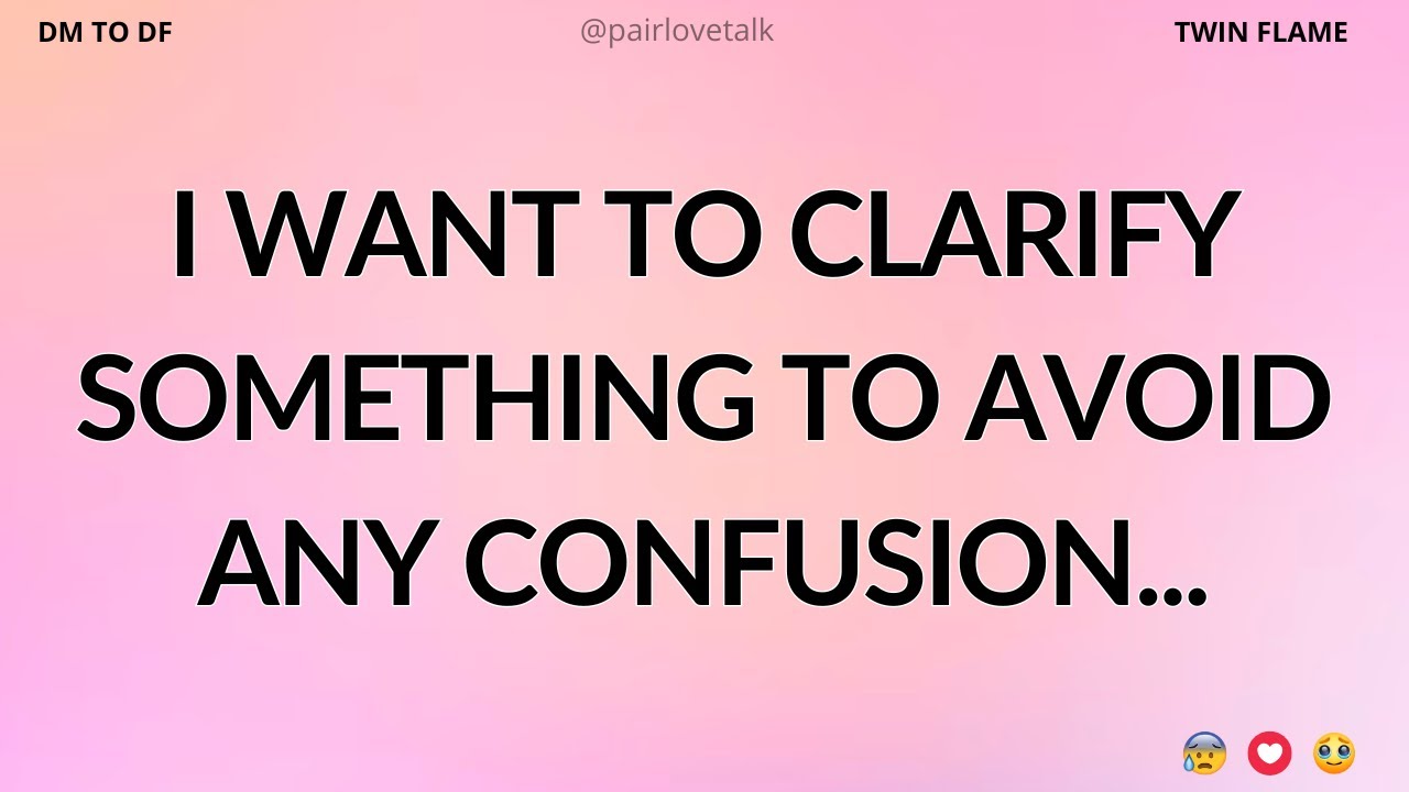 I Want To Clarify Something To Avoid Any Confusion...😘😔🙏 - YouTube