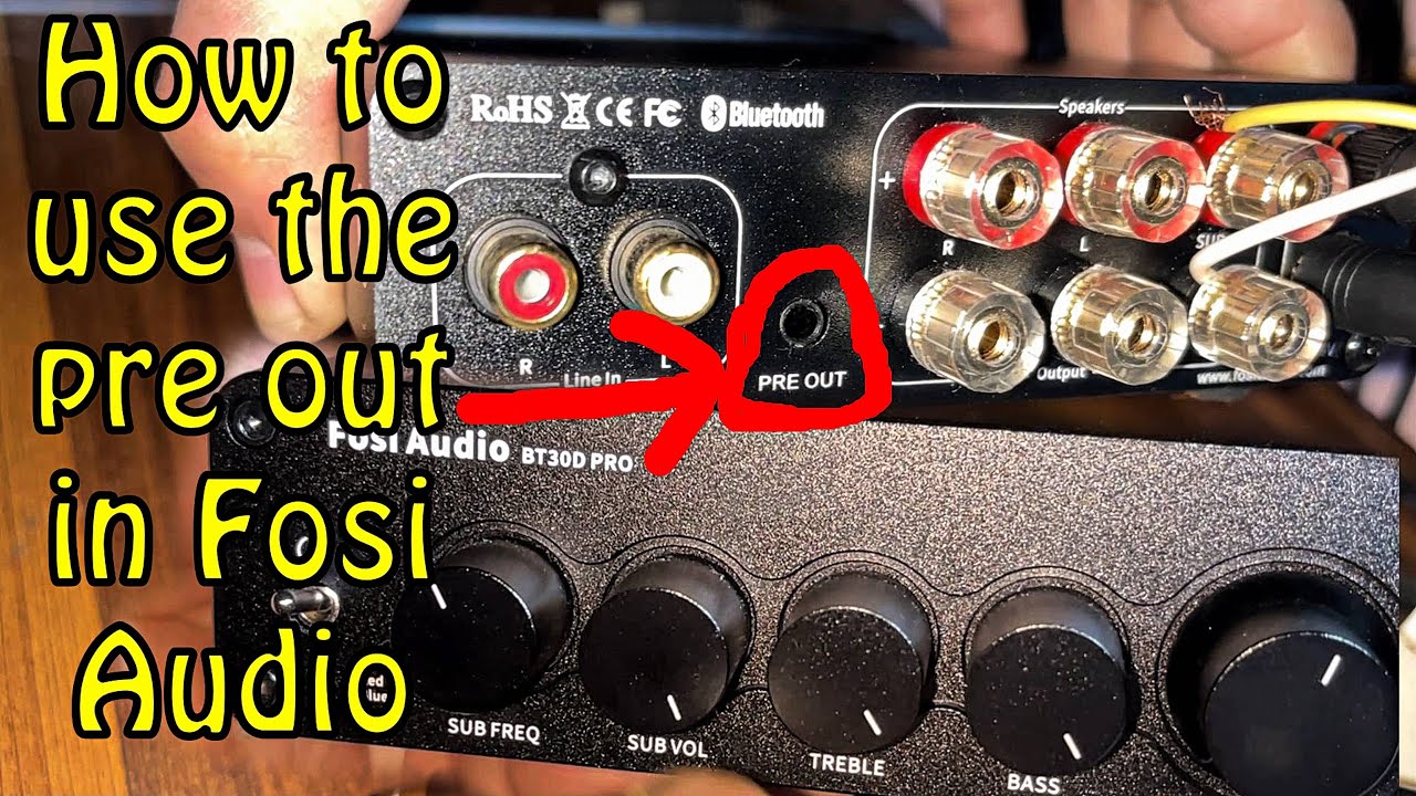 How to use the pre-out in Fosi Audio BT30D PRO #audio #howto - YouTube