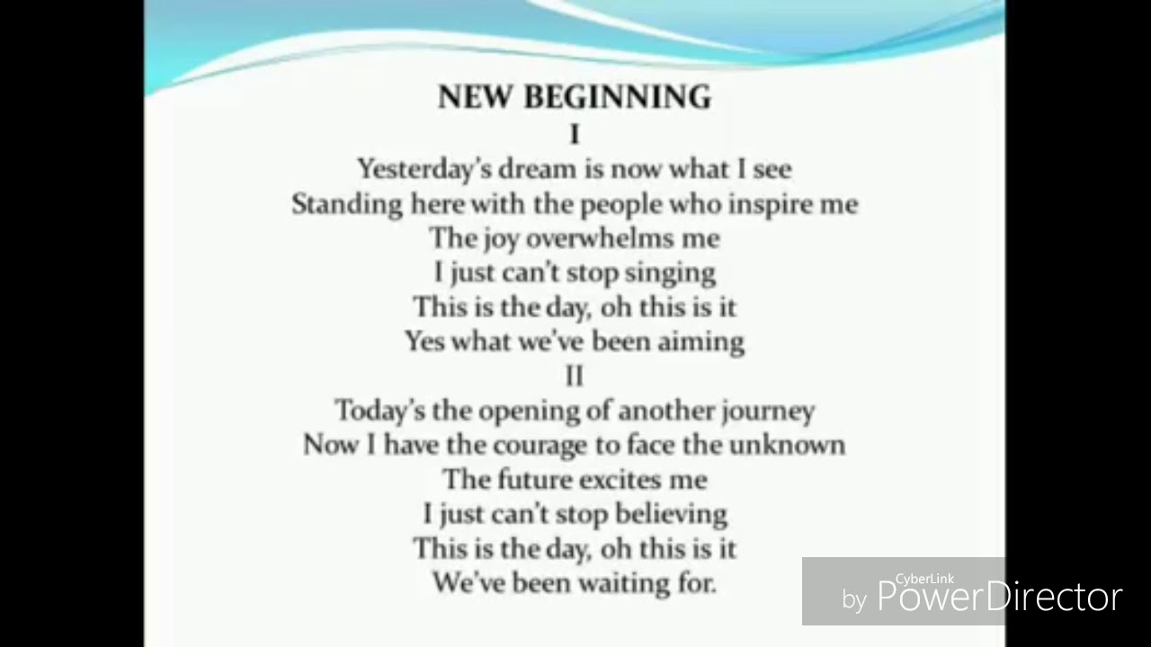 Graduation Song-New Beginning Minus one by Monica Perez - YouTube
