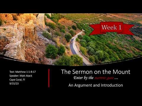 The Sermon on the Mount - Bible Study - Fall 2023 - Week 1: Introduction - YouTube
