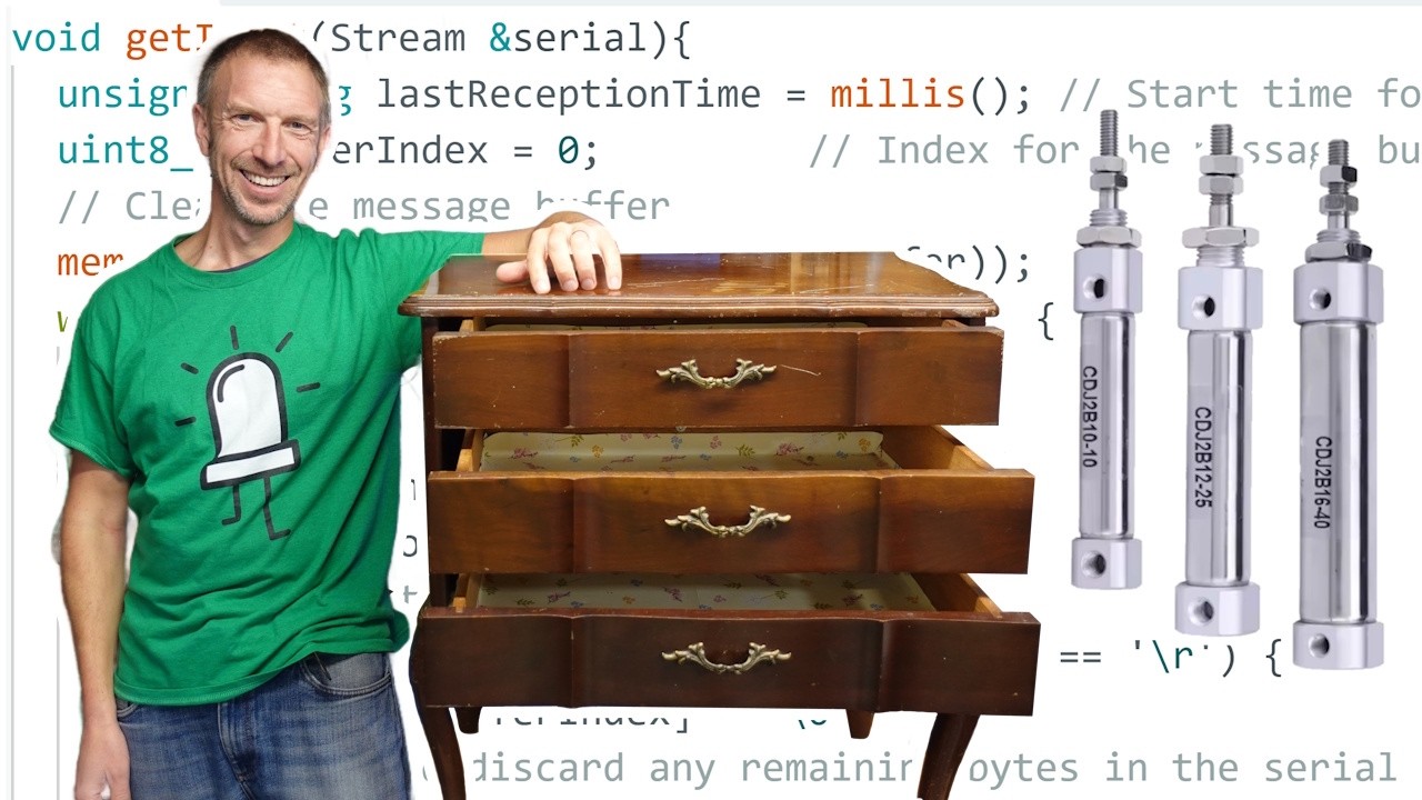 ESP32 Pneumatic Automatic Drawer Mechanism - YouTube