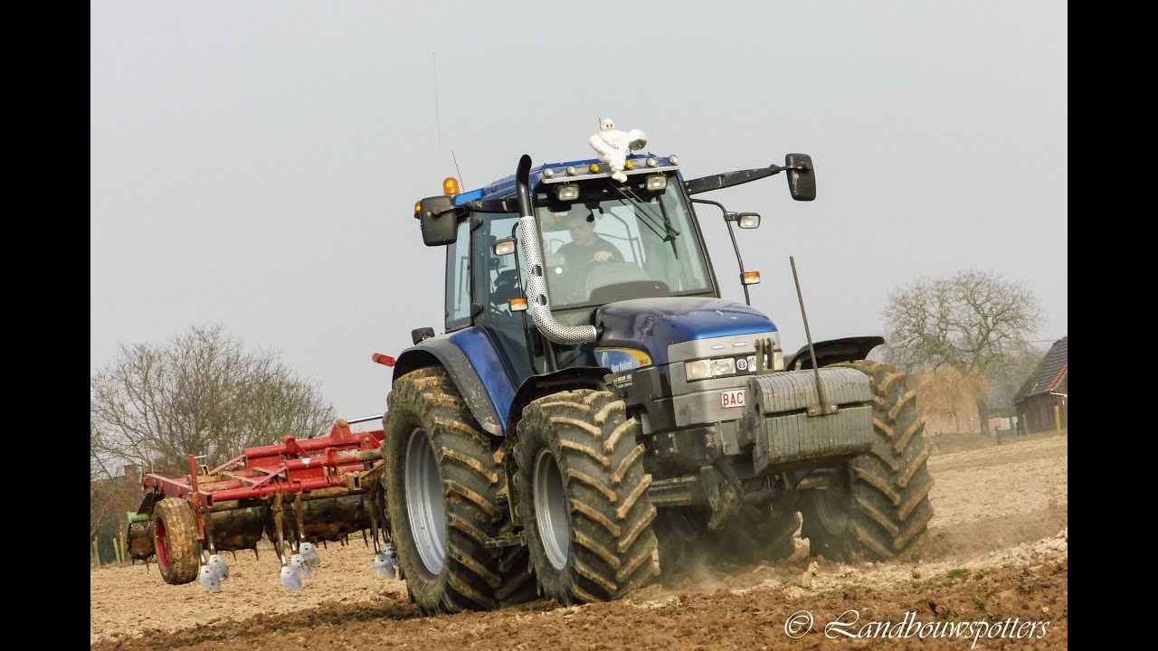 New Holland TM 140 cultiveren 2013 - Landbouwer Depreester - YouTube