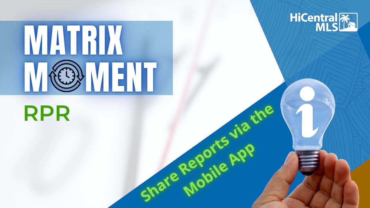 How to Share RPR Reports from the App - YouTube
