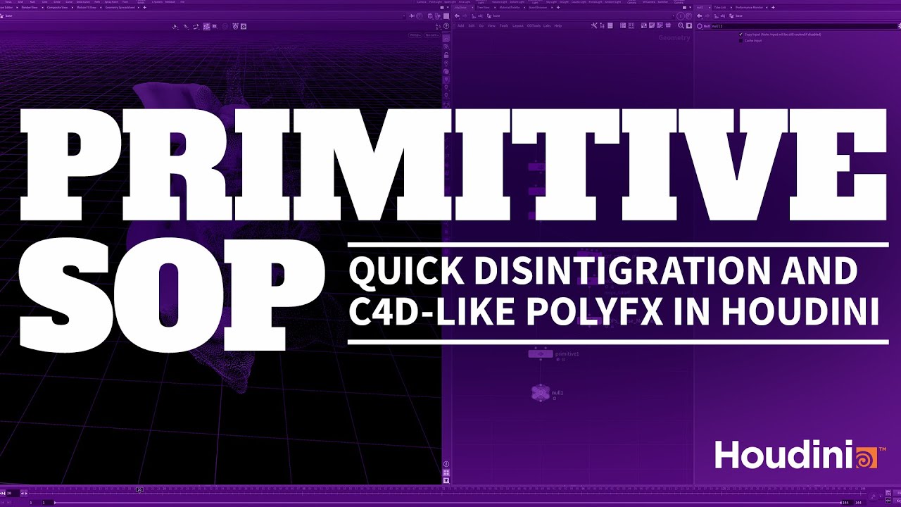 Houdini: Primitive SOP for Disintegration and PolyFX - YouTube