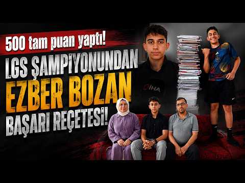 LGS Şampiyonu Başarısının En Büyük Sırrını Açıkladı