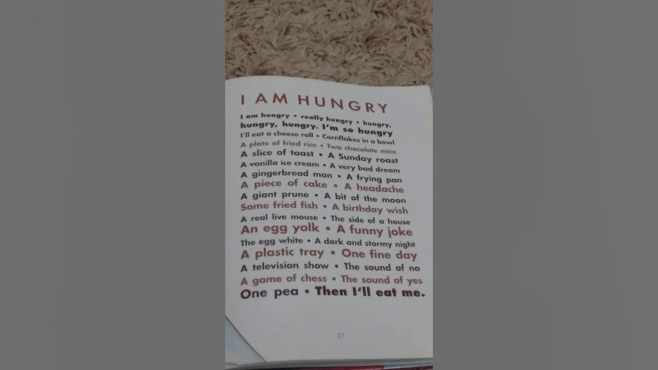 I am hungry ! ( A poem for kids ! ) - YouTube