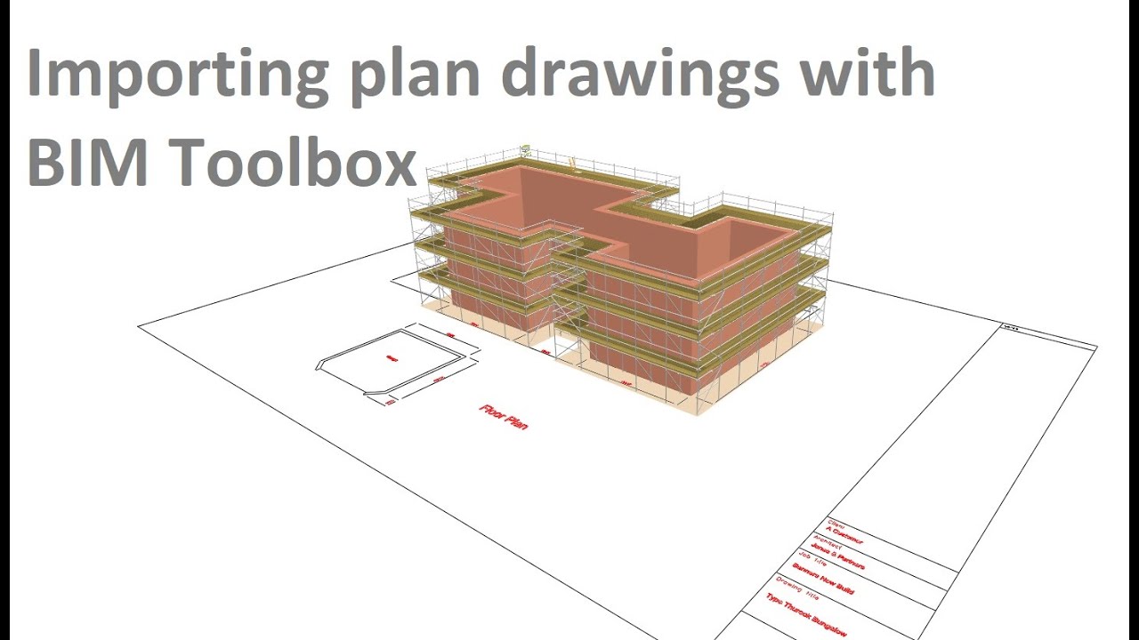 How to Import and scale Plan drawing in BIM Toolbox - YouTube