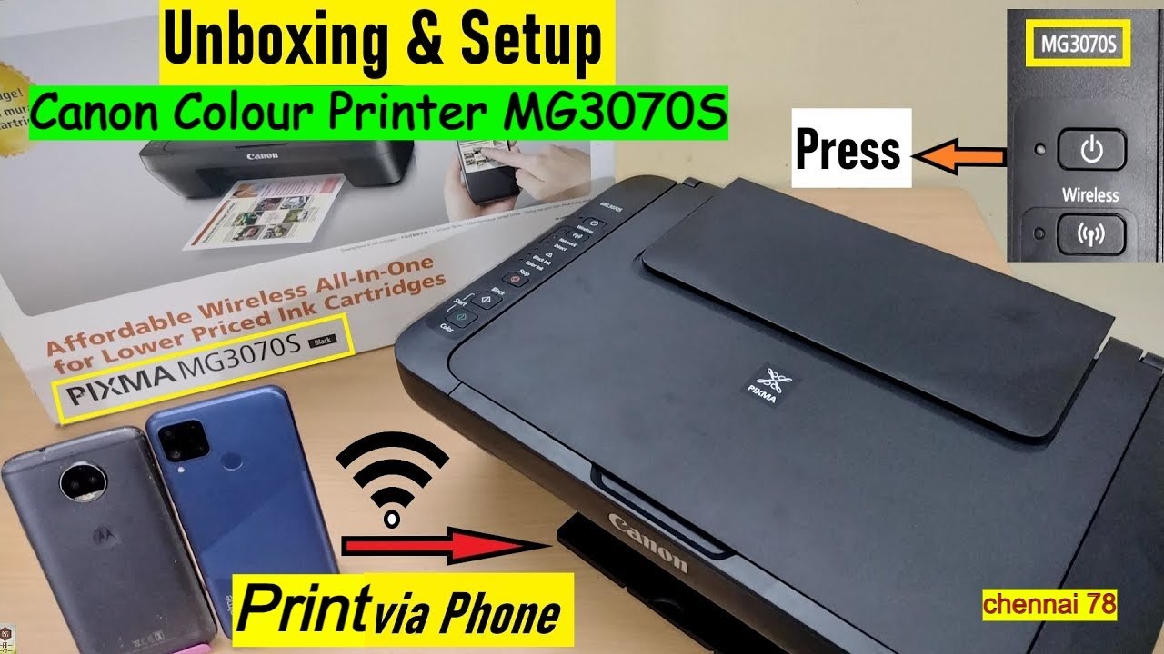 Canon Wireless Printer Full Tamil Review MG3070S With Print Samples # ...