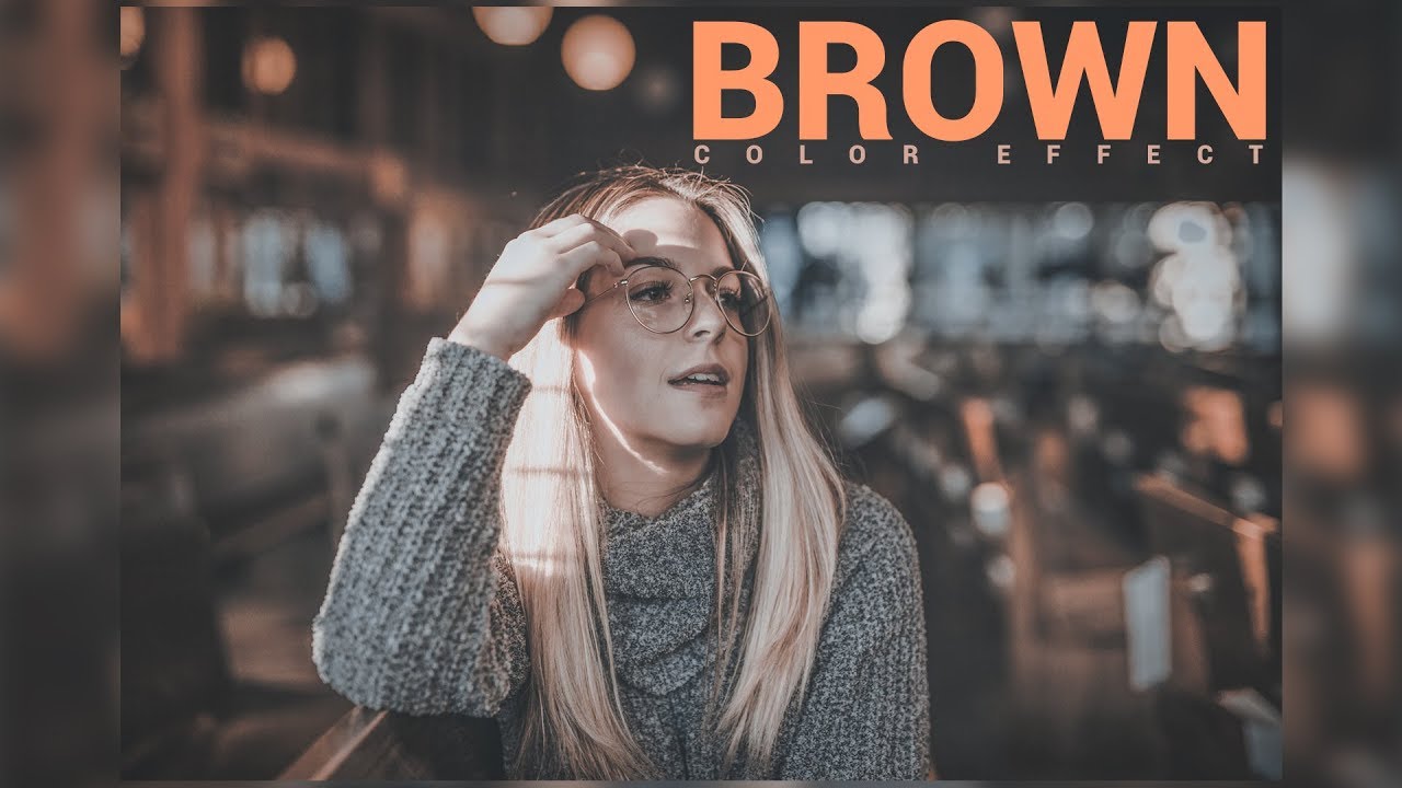 Brown Color Grading Effect - Photoshop CC Tutorial - YouTube