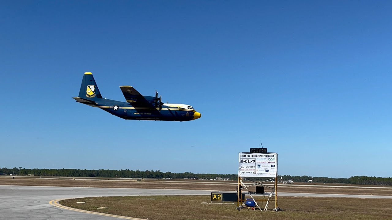 Blue Angels USMC C-130J Super Hercules “Fat Albert” at NAS Pensacola ...