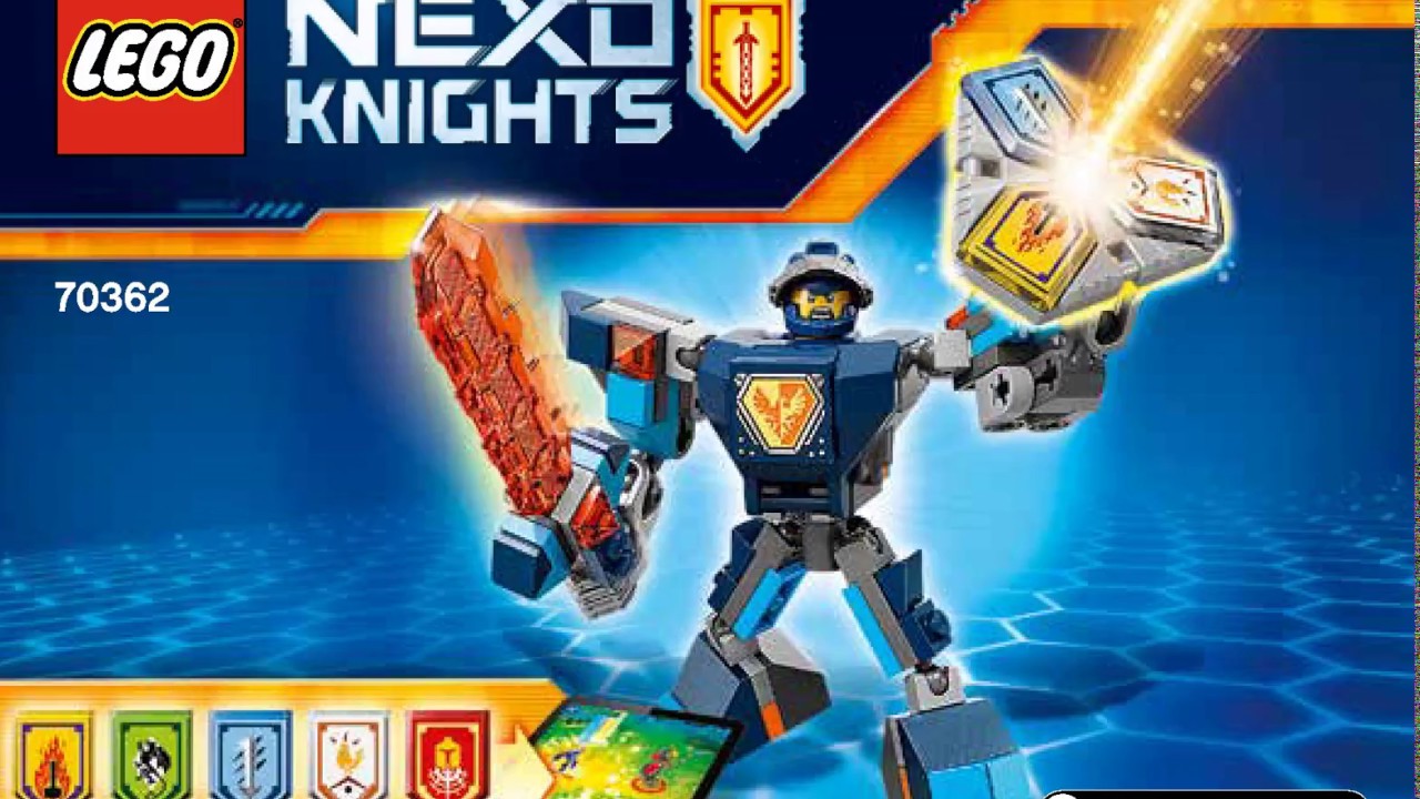 Lego Instructions 70362 Nexo Knights Battle Suit Clay 2017 - YouTube