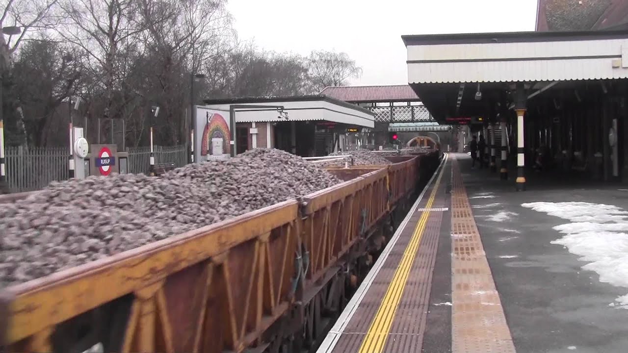London Underground Battery Loco's L50 and L52 Passing Ruslip with a ...