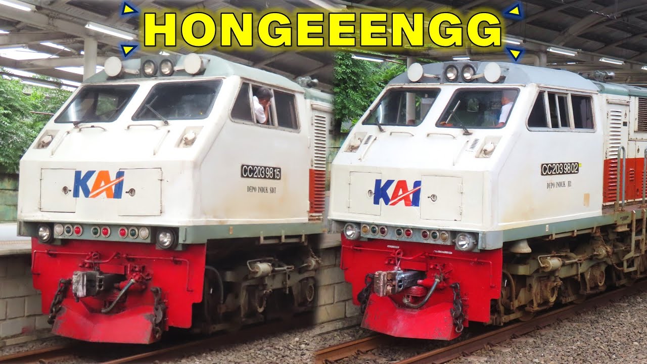 HONGEEENG !! Konser Klakson Lokomotif CC 203 Yang Merduuuu : KA ...